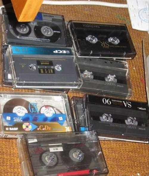10 кассет хром металл и пару простых