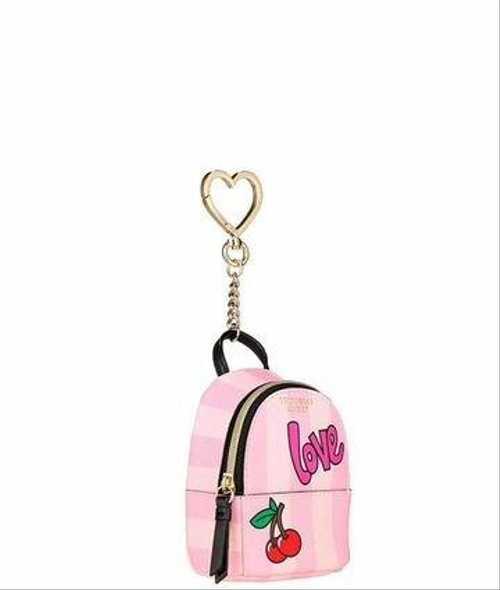 Брелок Victoria's Secret Striped Backpack Keychain