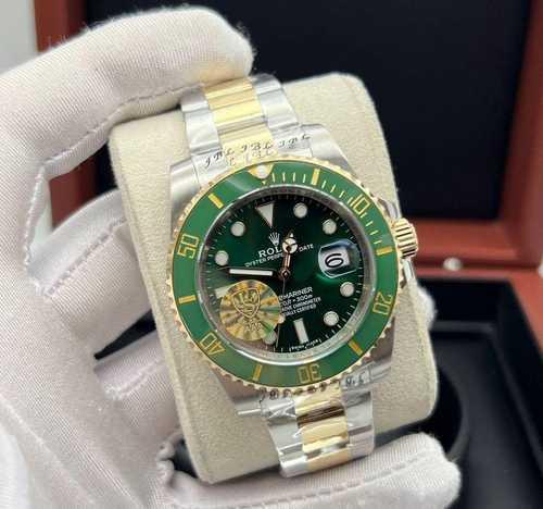 Часы мужские Rolex Submariner зеленые LS