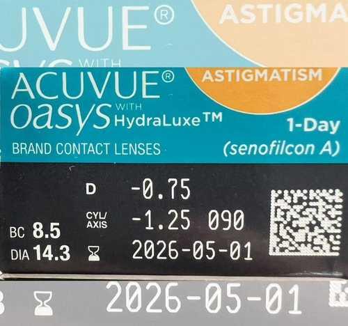 Линзы acuvue oasys astigmatism