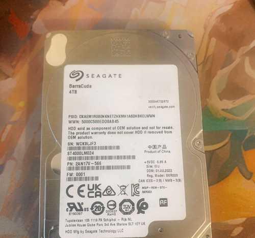 Внешний жесткий диск 4 тб seagate