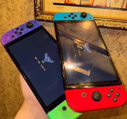 Прошитая Nintendo Switch Oled бу