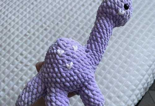 Вязаная игрушка динозавр