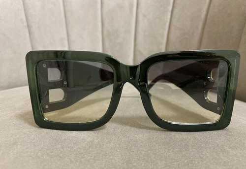 Солнцезащитные очки женские брендовые зеленые