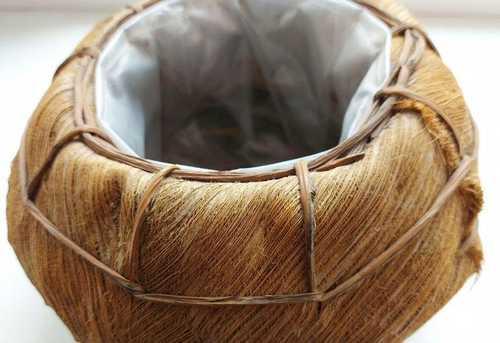 Горшок из кокосового волокна