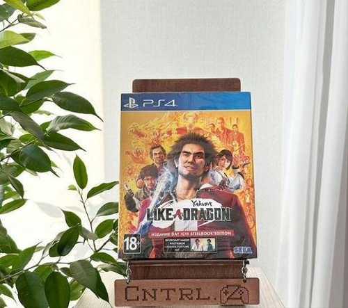 Новый Yakuza Like A Dragon Steelbook PS4/PS5 Диск