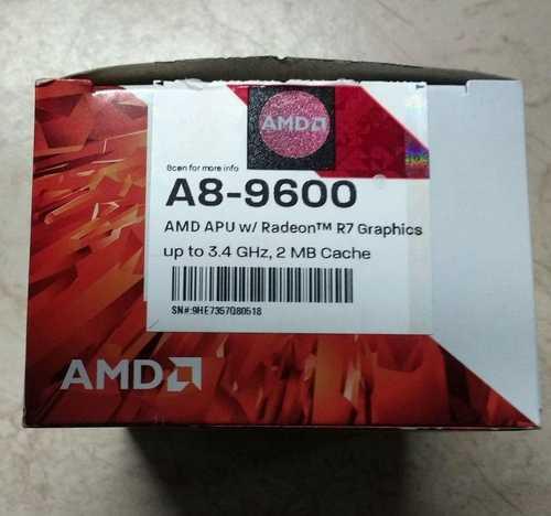 Процессор amd a8 x4 9600 r7 sam4 oem 65w 3100 mHz