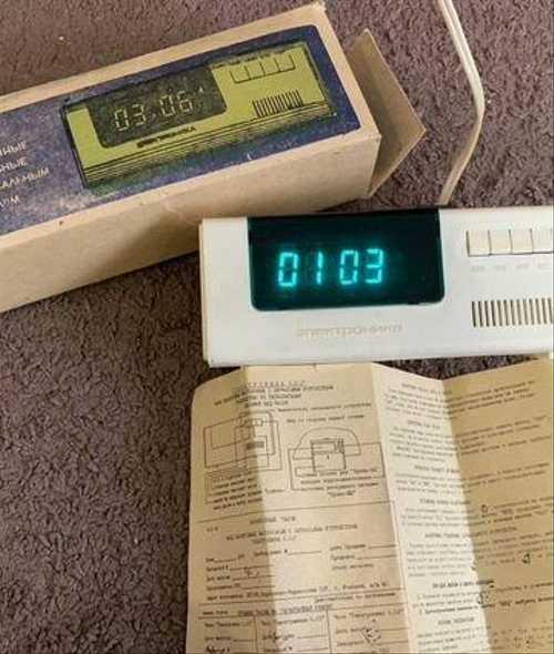 Часы будильник Электроника 6.0 3 СССР