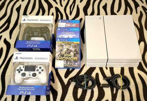 Sony PS4 Fat White 500Gb + Игры