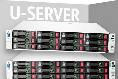 Сервер HP DL380p Gen8 12LFF 2*2697v2 256Gb 2Gb 2*7