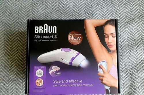 Фотоэпилятор Braun Silk Expert 3 + синие очки IPL