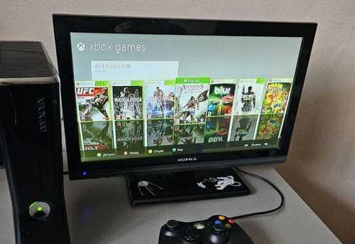 Xbox 360 slim прошитый 250gb 37 игр freeboot