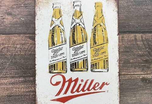 Декор на стену Miller Beer пиво
