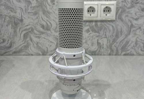 Микрофон HyperX Quadcast S, бело-серый