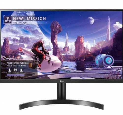 LCD LG 27" 27QN600-B черный IPS 2560x1440 75Hz 5ms 178/178 8bit(6bit FRC) 350cd 1000:1 HDR10 Headph