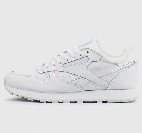 Кроссовки Reebok Classic Leather Fur Triple White