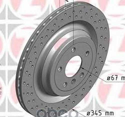 Диск тормозной задн 345x22/54-5x112 MB W166/X166