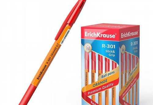 Ручка шариковая ErichKrause R-301 Orange Stick&Gri