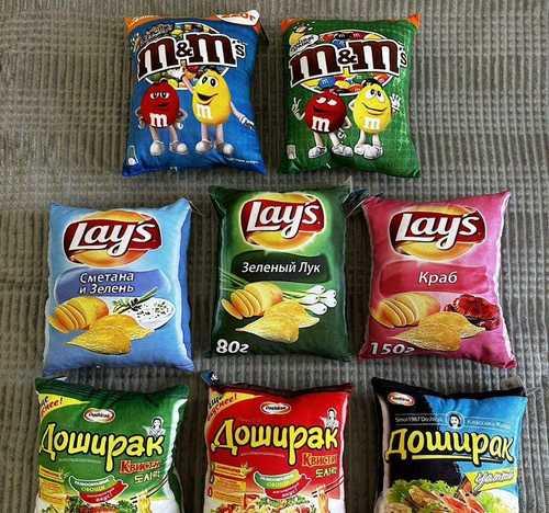 Подушка Lays / Doshirak / M&M