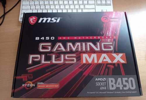 Msi b450 gaming plus max, новая