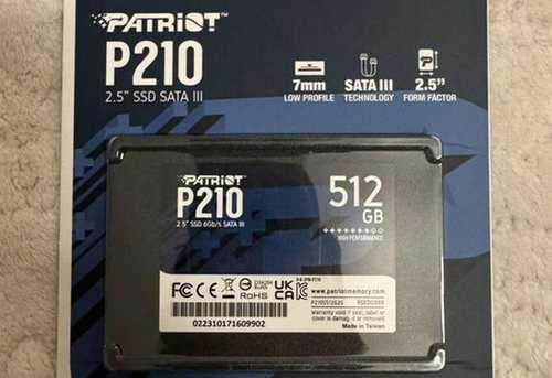 SSD накопитель Patriot Memory P210 2.5" 512 гб