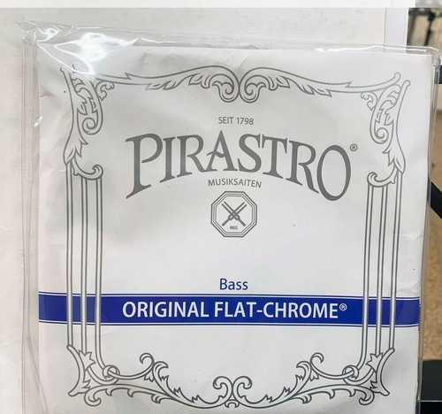 Струны для контрабаса Pirastro flat-crome