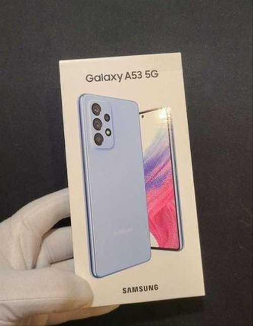 Новый Samsung A53 blue 8/128 gb