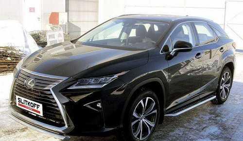 Защита порогов с листом усиленная Lexus LRX15005