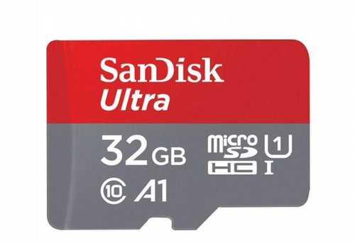 Карта памяти Sandisk Ultra MicroSD C10 U1 32 гб