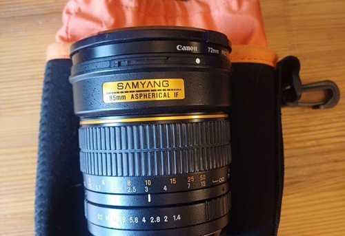 Объектив Samyang 85 mm f/1.4 Canon EF