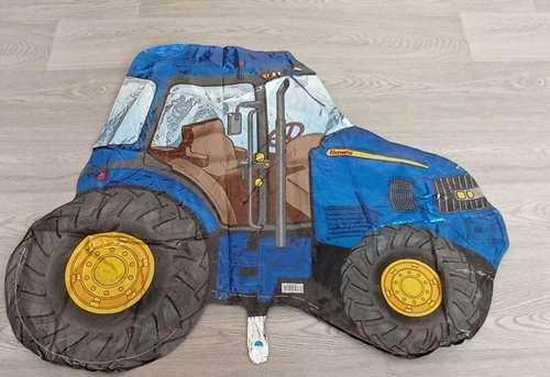 Шары (фольга) синий трактор