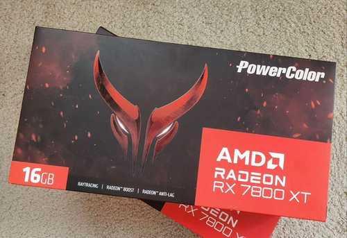 PowerColor Red Devil. RX 7800 XT. Новые, из США