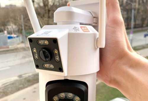 Уличная Wi-Fi камера 5мп с двойным объективом