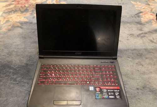 Игровой ноутбук MSI GP62M