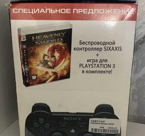 Heavenly sword ps3 + новый геймпад sixaxis