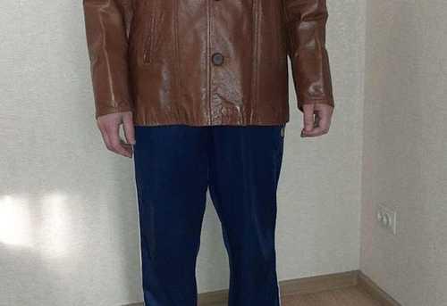 Кожаная куртка мужская 48 50 бу