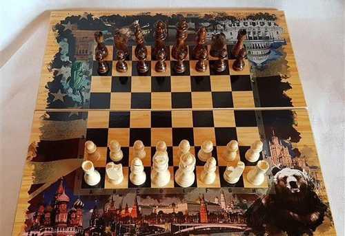 3 игры в одной шахматы нарды шашки - Россия и Аме