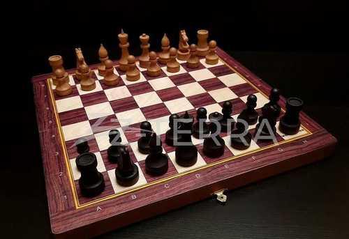 Шахматы деревянные с фигурами из бука, 37х37 см