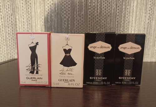 Миниатюры парфюмерии Guerlain и Givenchy