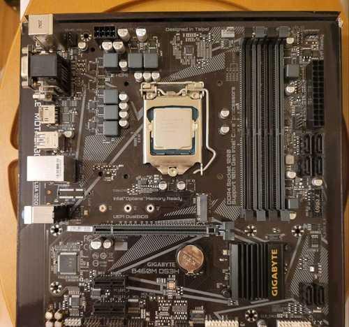 Материнская плата gigabyte B460M LGA1200 (+i5 1040