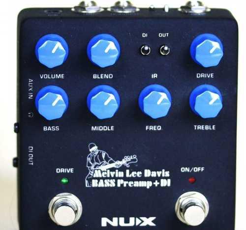 Педаль эффектов NUX NBP-5 Melvin Lee Davis Bass Pr