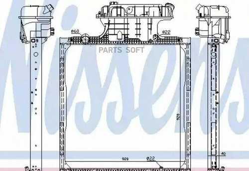 Радиатор охлаждения двс MAN TGA-series (2000) TGA