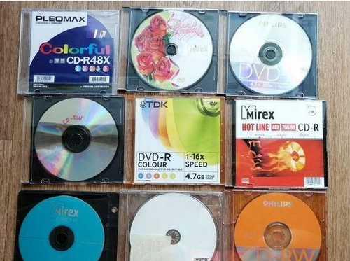 CD-R, CD-RW, DVD-R диски чистые