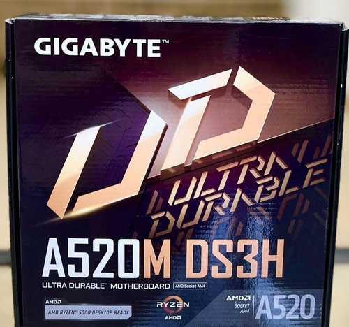 Материнская плата gigabyte A520M DS3H (AM4)