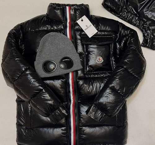 Пуховик Moncler   шапка