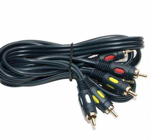 Шнур 3RCA - 3RCA 5м