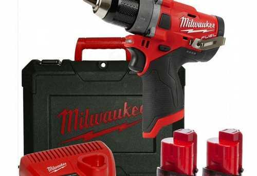 Дрель аккумуляторная "Milwaukee" M12 FDD-202X fuel