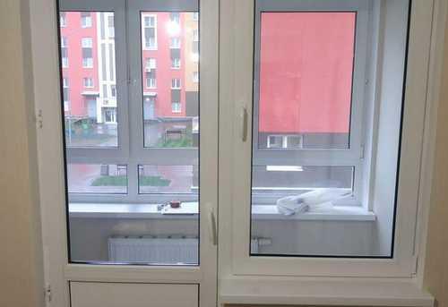 Пластиковое окно и балконный блок