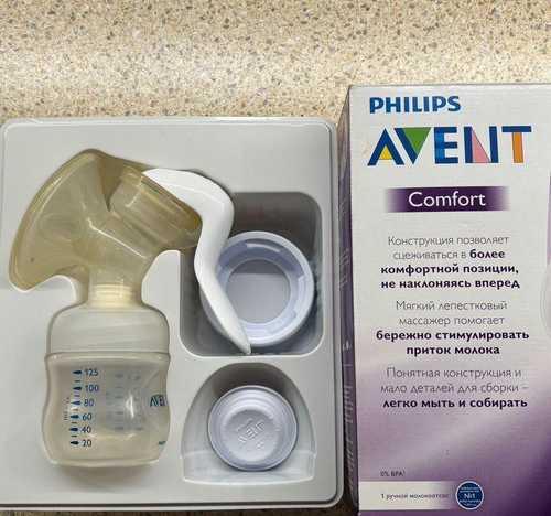 Молокоотсос ручной philips avent