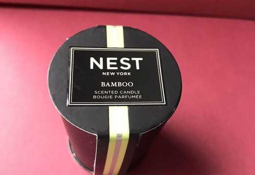 Nest bamboo мини-свеча с ароматом белых цветов